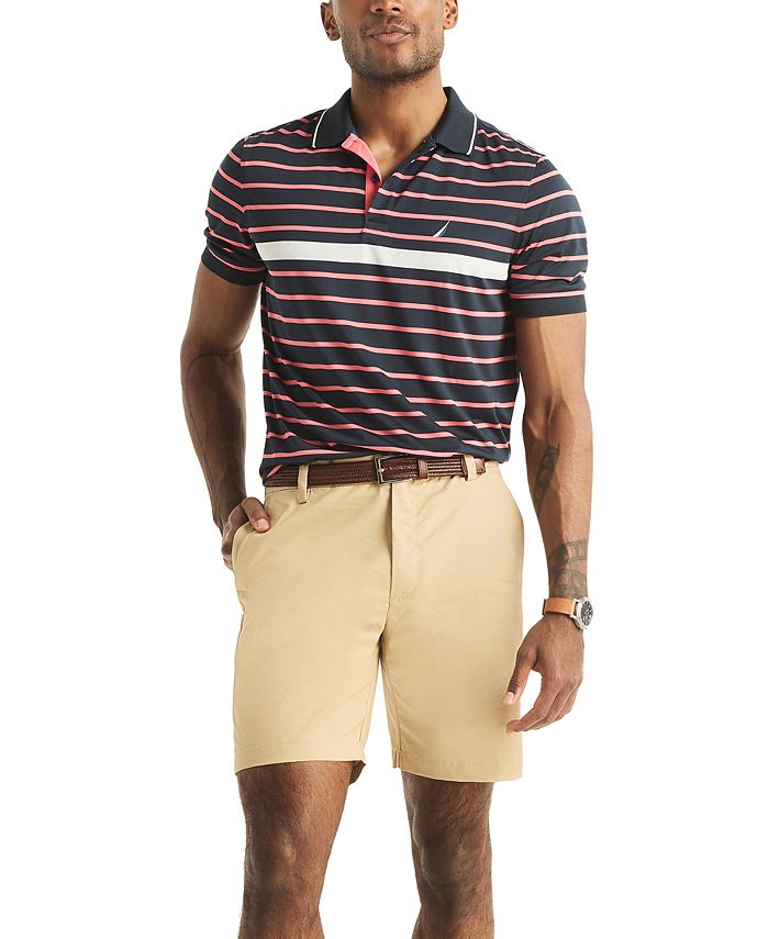 Nautica Men's Navtech Slim-Fit Stretch Water-Resistant 8-1/2" Shorts ...