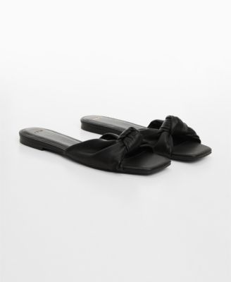Mango Women's Square Toe Knot Sandals - Macy's