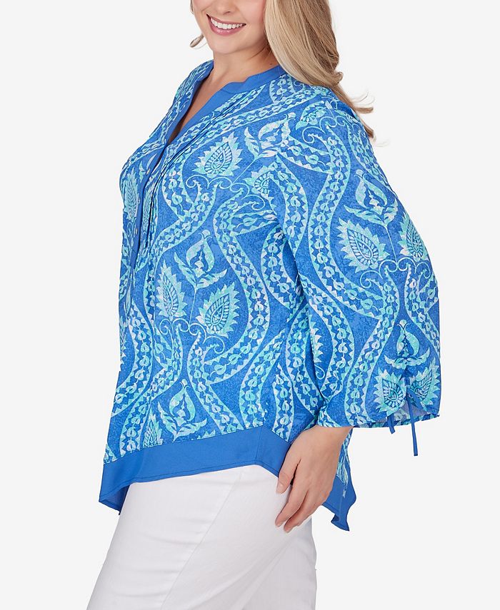 Ruby Rd Plus Size Polynesian Bali Top Macys