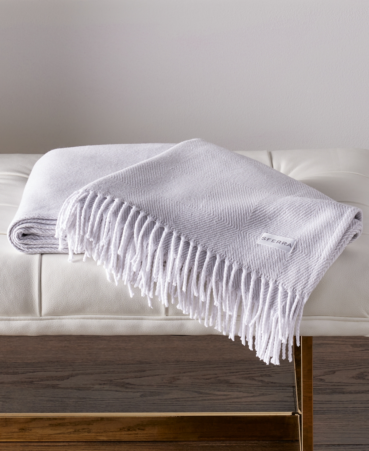 Click here for Sferra Capriana Brushed Cotton Throw  51 x 71 - Lu... prices