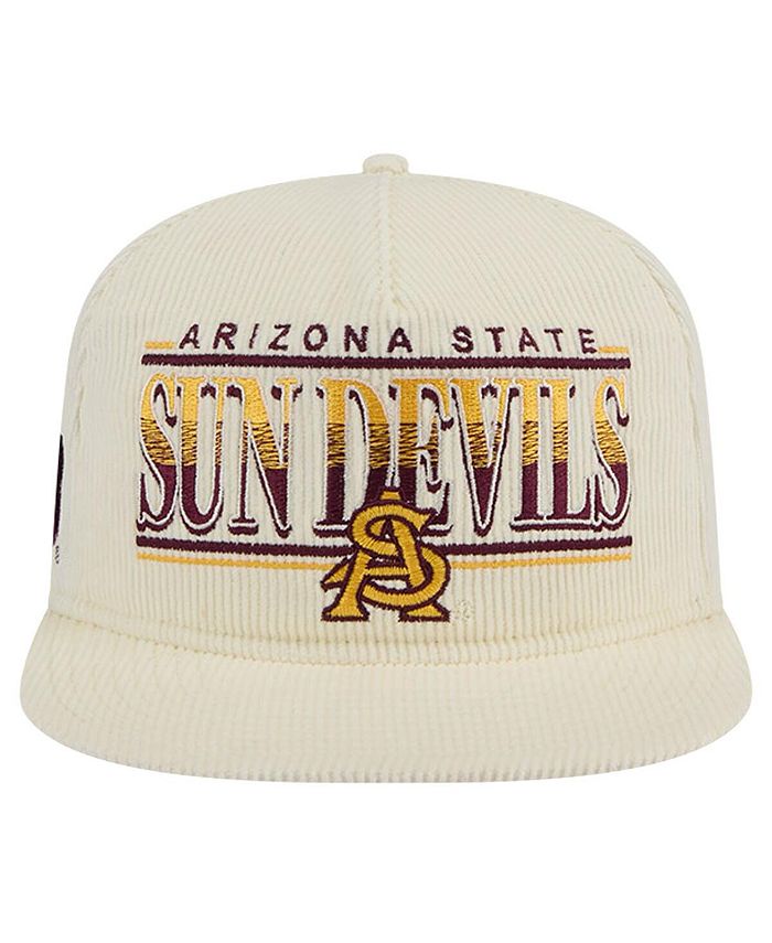 New Era Men's White Arizona State Sun Devils Throwback Golfer Corduroy ...