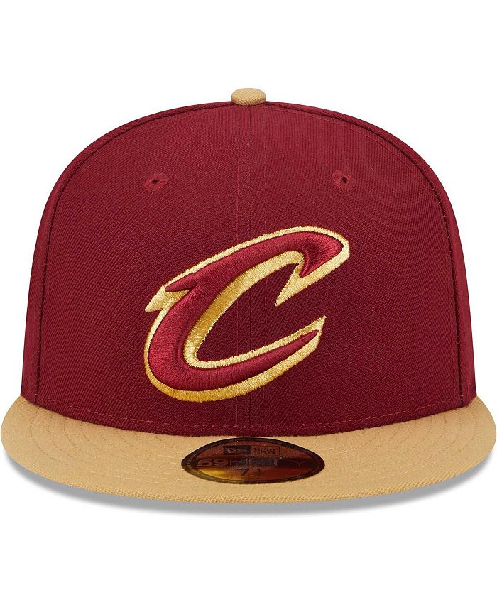 New Era Men's Wine/Gold Cleveland Cavaliers Gameday Gold Pop Stars 59Fifty Fitted Hat - Macy's