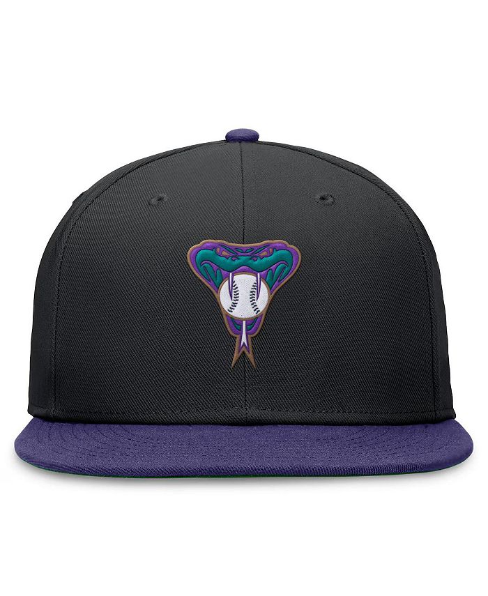 Nike Men's Black/Purple Arizona Diamondbacks Rewind Cooperstown True ...