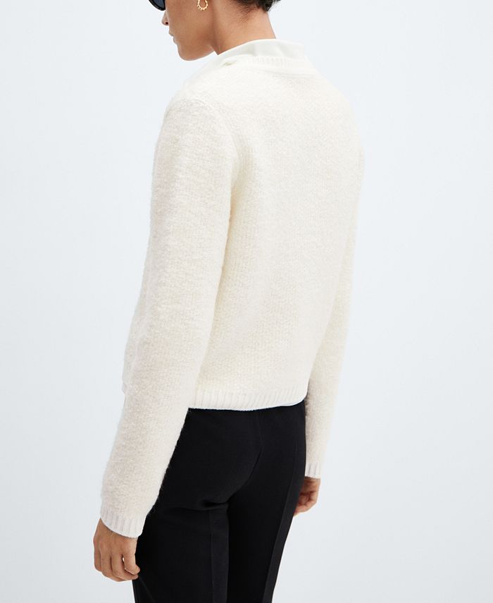 MANGO Women's Knitted Buttoned Jacket - Macy's