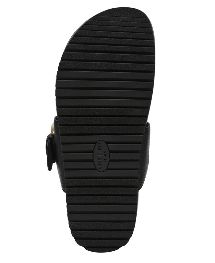 Anne Klein Women's Dori Footbed Thong Flat Sandals - Macy's