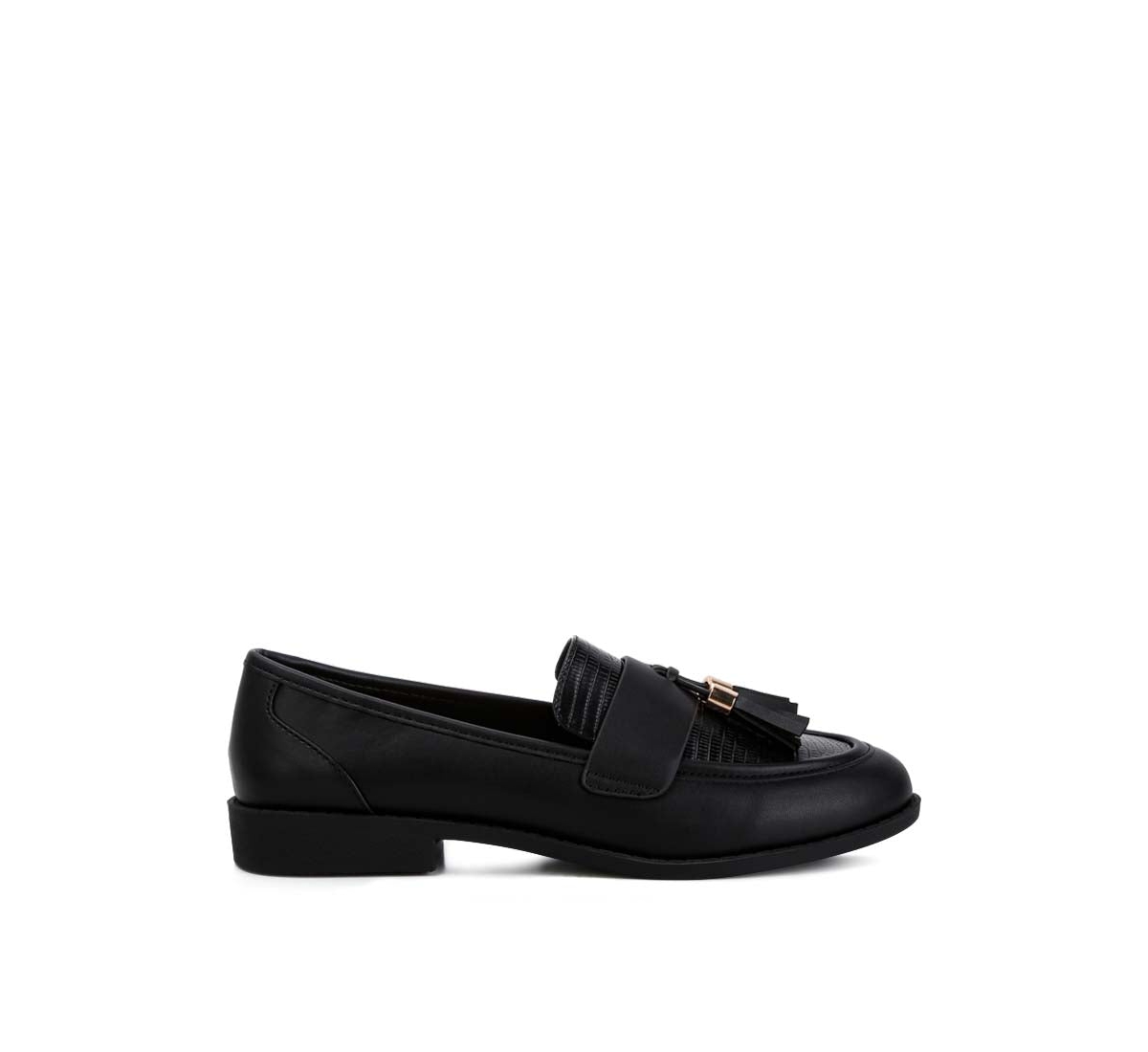 Click here for London Rag Alibi Tassels Detail Loafers Women - Bl... prices