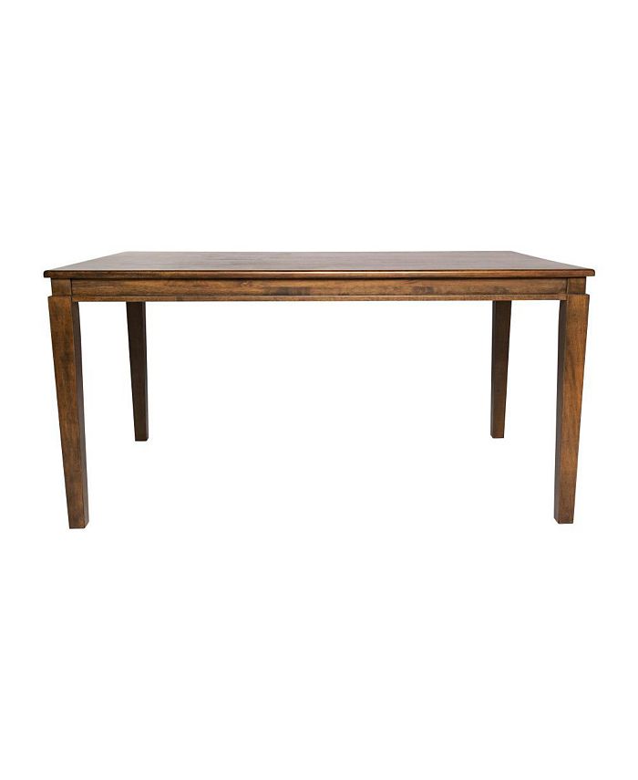 MERRICK LANE Hayden Wooden Dining Table With Tapered Legs - Macy's