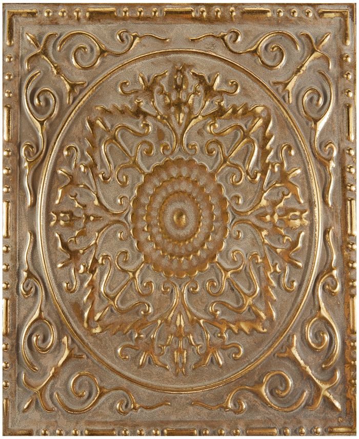 Rosemary Lane Gold Metal Scroll Wall Decor with Embossed Details, Set ...
