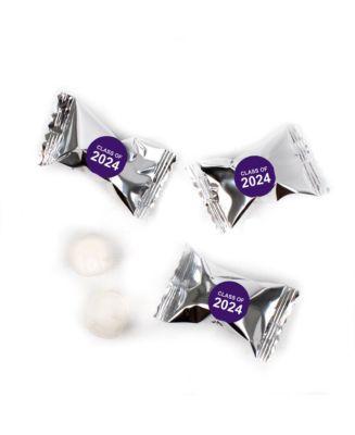 Just Candy Purple Graduation Candy Mints Party Favors Silver ...
