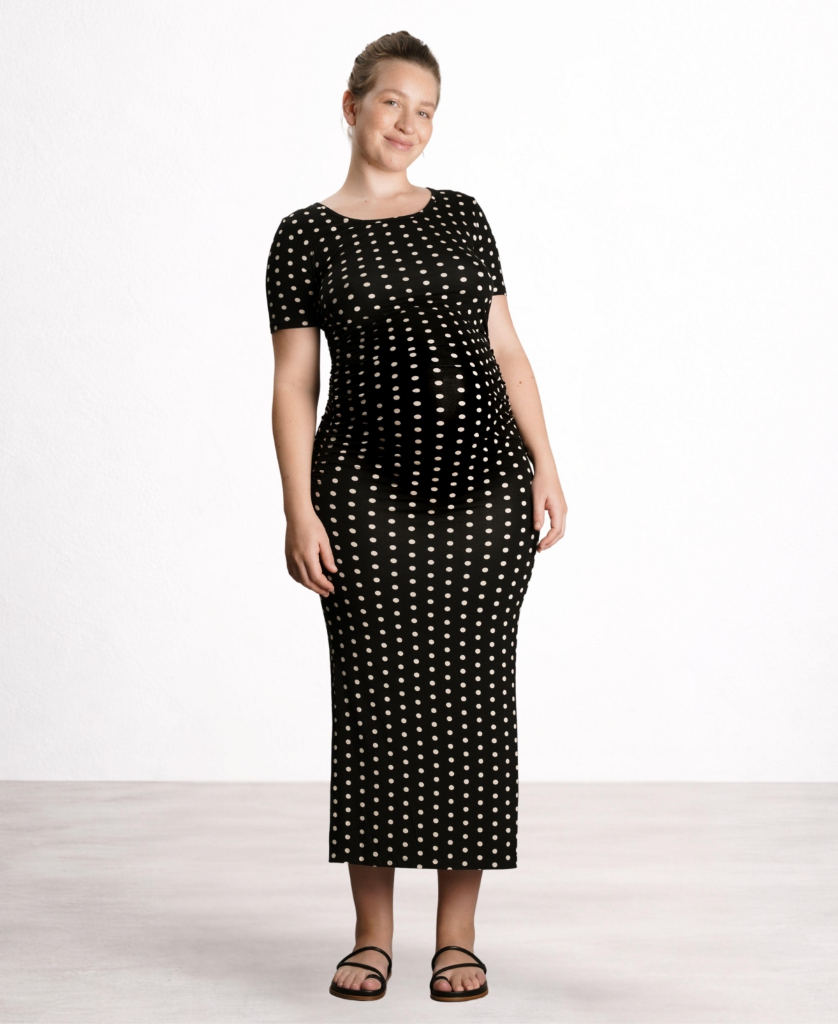 Click here for Nom Maternity Womens Hugo Maxi Dress - Polka dot b... prices