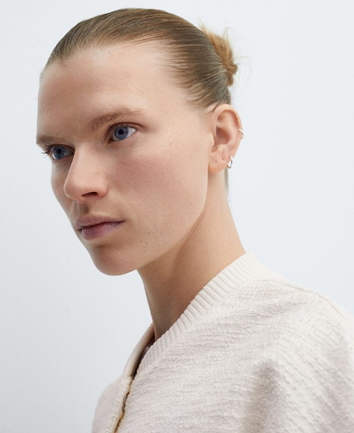 MANGO Women's Tweed Bomber Jacket - Macy's