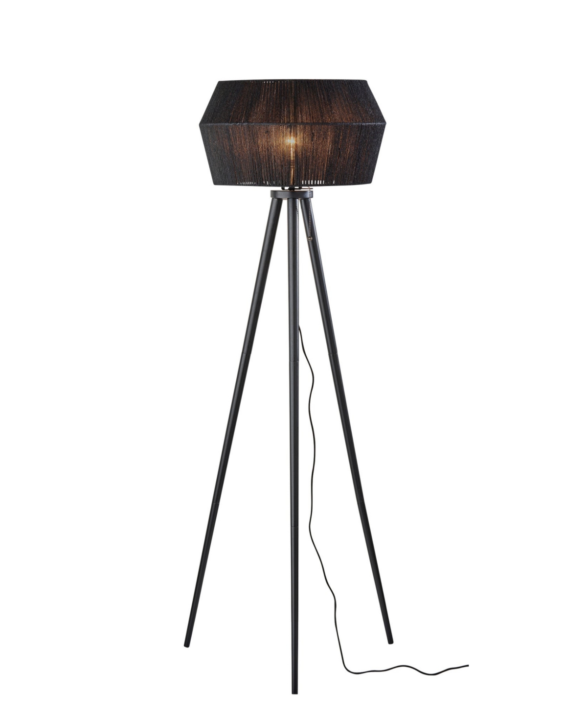 Click here for Adesso 61 Wood Montana Floor Lamp - Black Wood prices