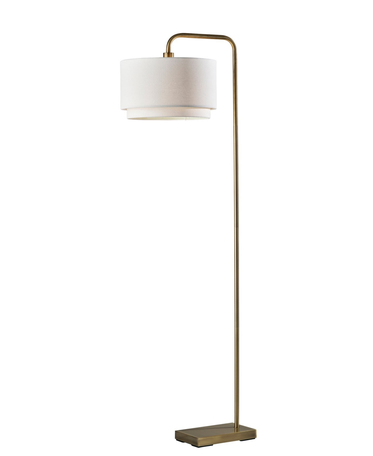 Click here for Adesso 65 Brinkley Floor Lamp - Antique-Like Brass prices