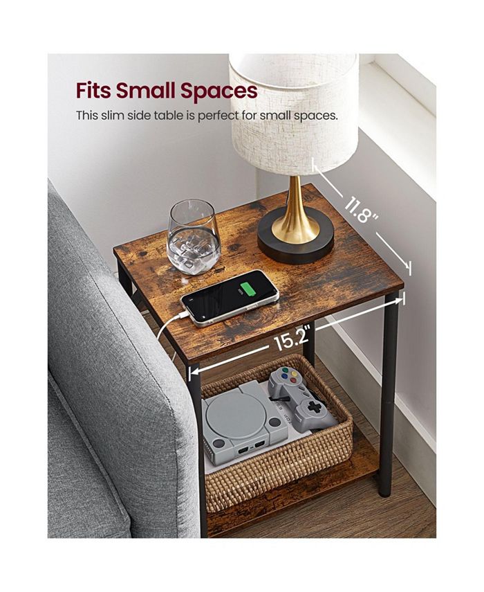 Slickblue Plug-in Series Side Table With Usb Ports And Outlet - Macy's