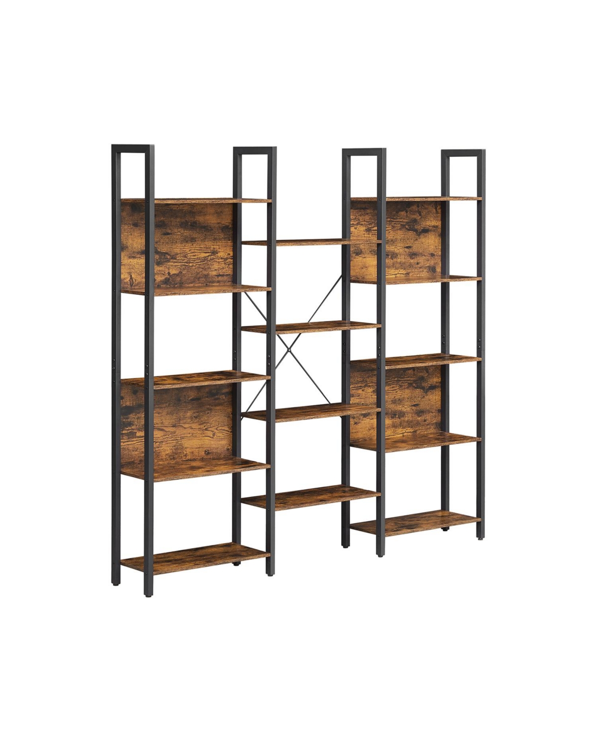 Click here for Triple Wide 5 Tier Bookshelf  Bookcase With 14 Sto... prices