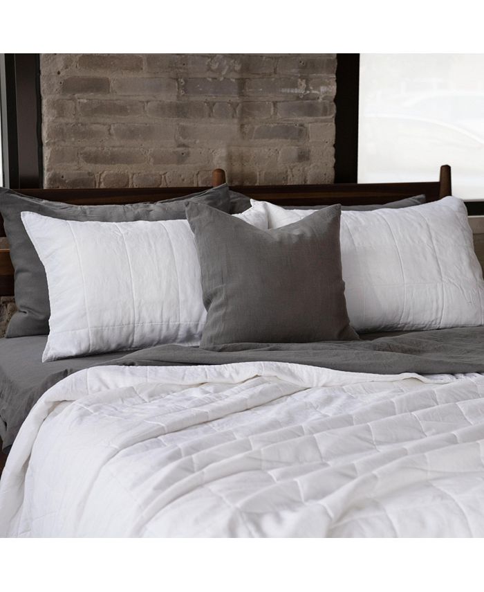 Bokser Home French Linen 3pc Quilt & Sham Set - Full/Queen - Macy's