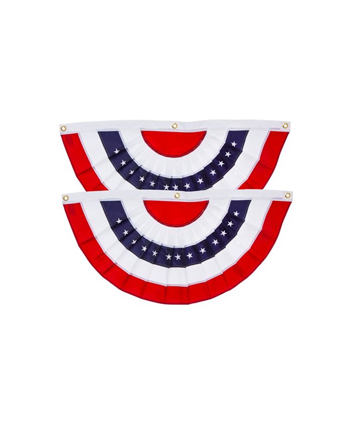 Evergreen Patriotic Bunting, Medium- 58 x 27 Inches Outdoor Decor - Macy's