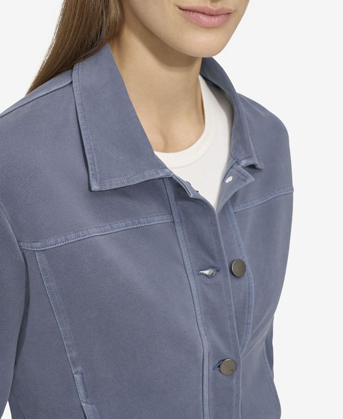 Andrew Marc Sport Women's Soft Stretch Twill Button Front Jacket - Macy's