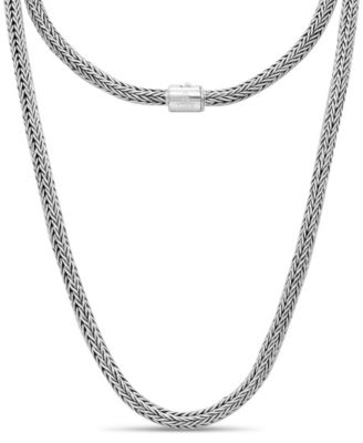 DEVATA Foxtail Round 5mm Chain Necklace in Sterling Silver - Macy's