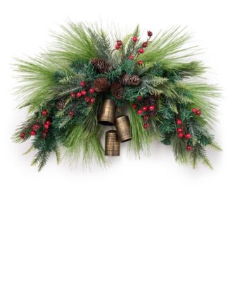 Holiday Lane Wall Décor Wreath with Bell, Created for Macy's - Macy's