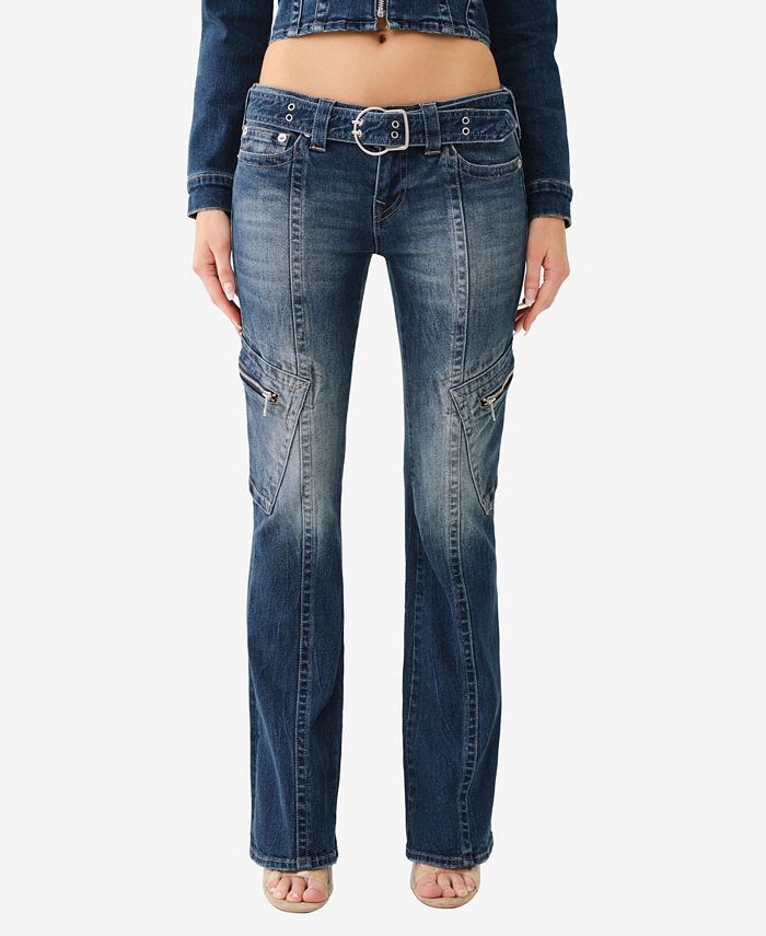 True Religion Women's Becca Cargo Bootcut Jean - Macy's