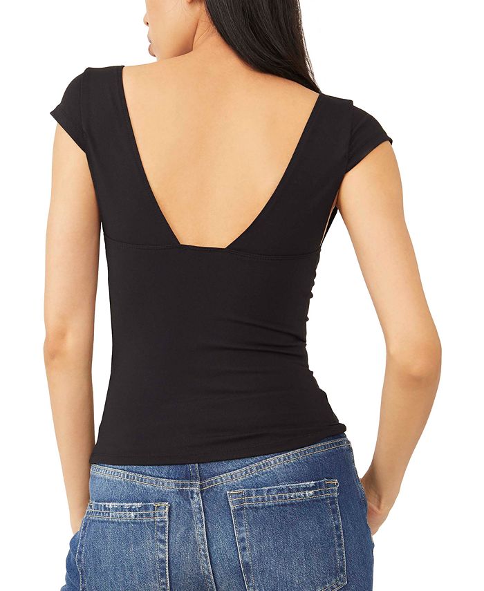 Free People Women's Cap-Sleeve Corset Camisole - Macy's