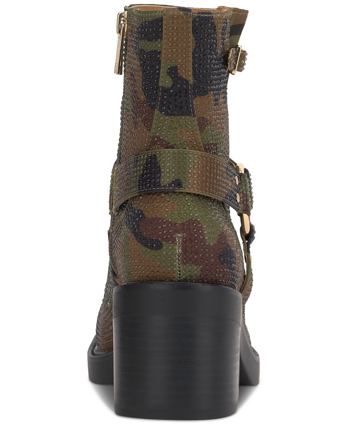 Jessica Simpson Women's Ceridwen Rhinestone Moto Booties - Macy's