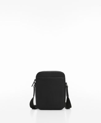Mango Men's Leather-Effect Shoulder Bag - Macy's