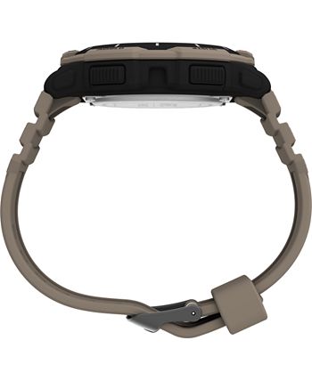 Timex Men's UFC Rumble Digital Tan Polyurethane Strap 50mm Round Watch ...