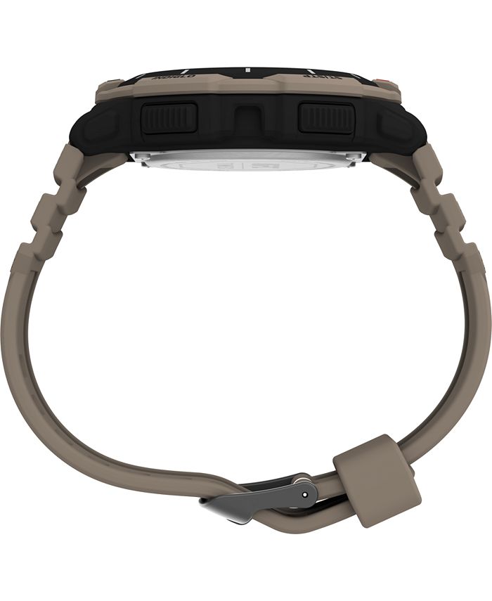 Timex Men's UFC Rumble Digital Tan Polyurethane Strap 50mm Round Watch ...