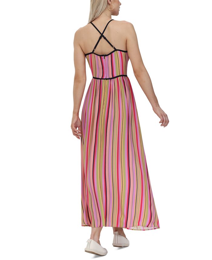 Frye Women's Striped Cross-Back Maxi Dress - Macy's