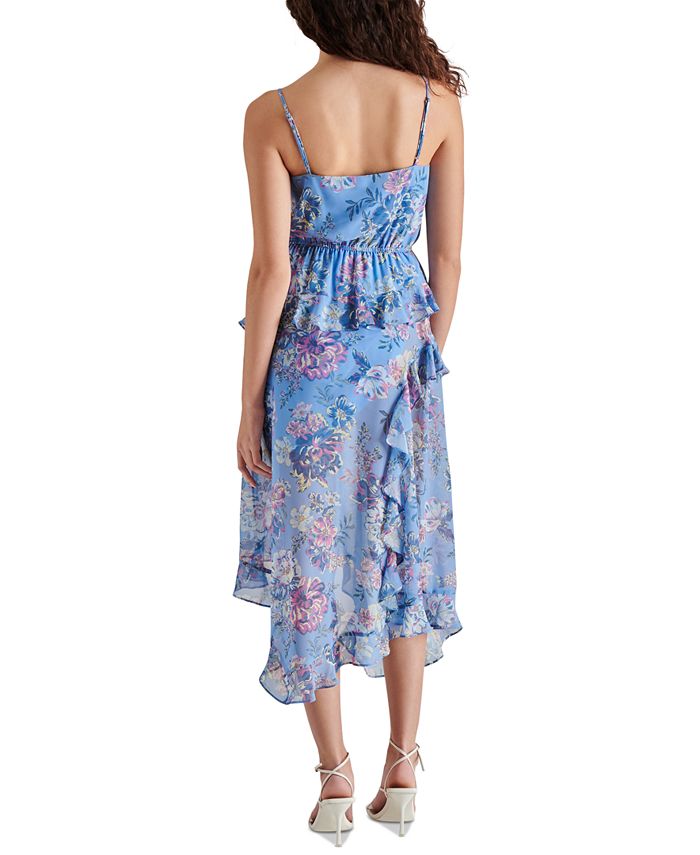 Steve Madden Women's Delphine Asymmetric-Ruffle Dress - Macy's