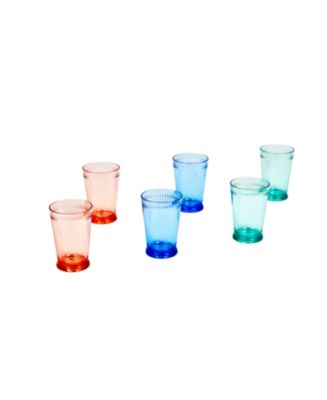 Tritan Scallop Tumbler Drinkware Set, Variety Pack 20.6 oz., Set of 6 ...