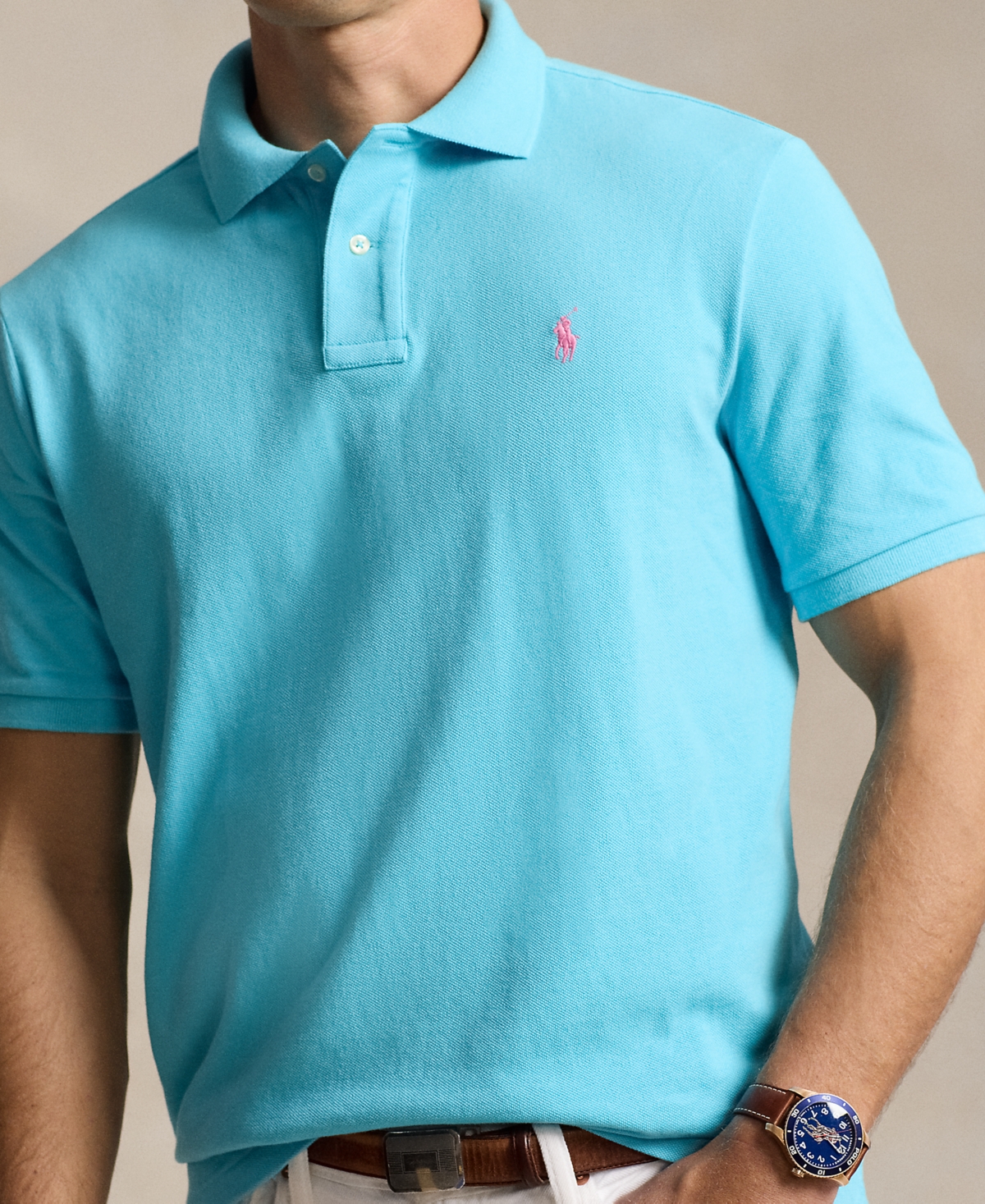 Click here for Polo Ralph Lauren Mens Classic-Fit Mesh Polo Shirt... prices