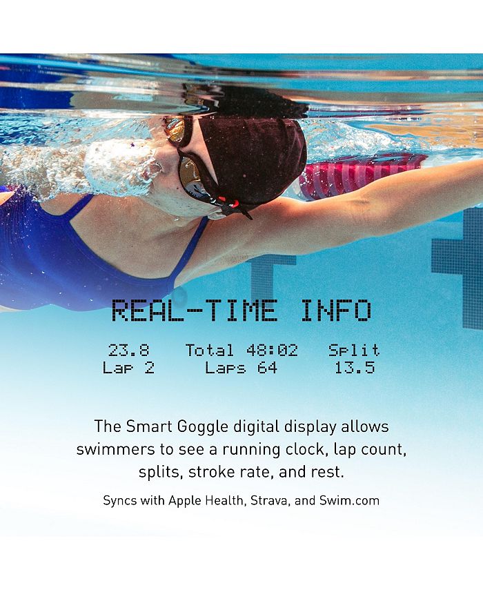 FINIS Smart Goggle Max Kit - Digital Swim Tracking with Real-Time Feedback - Comfortable, Anti ...