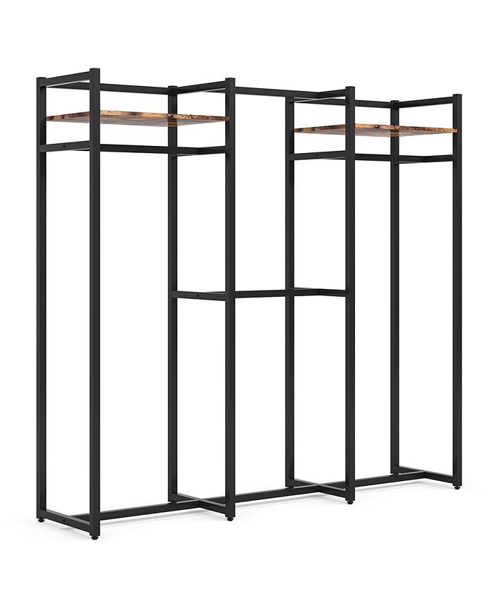 Tribesigns Garment Rack Heavy Duty Clothes Rack, Free Standing Closet ...