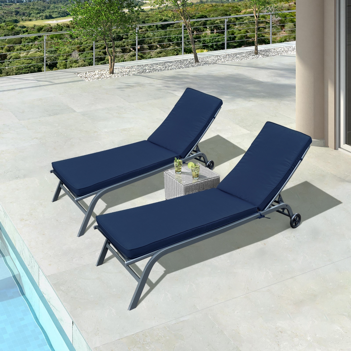 Click here for Simplie Fun 2 Pcs Set Outdoor Lounge Chair Cushion... prices