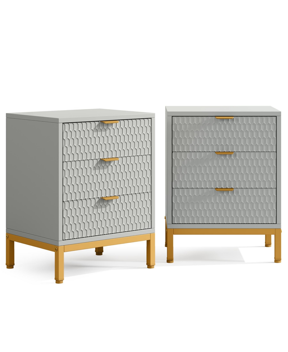 Click here for Tribesigns Set of 2 Nightstand with 3-Drawer  25.8... prices