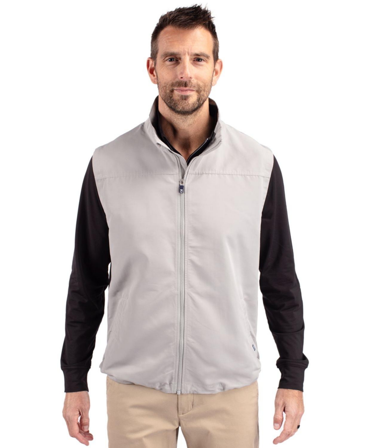 Click here for Cutter & Buck Charter Eco Full-Zip Tall Vest - Pol... prices