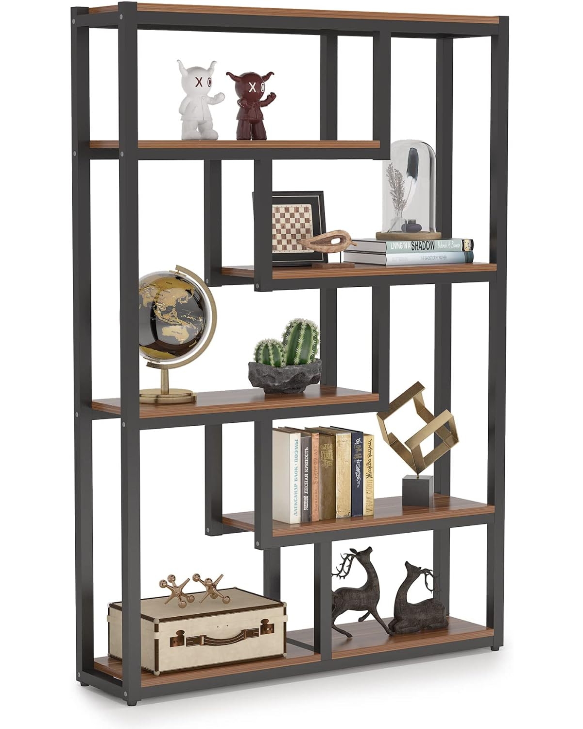 Click here for Tribesigns 6-Shelf Industrial Bookshelf  Vintage E... prices