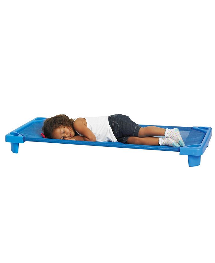 ECR4Kids Kids Streamline Cot, Standard Size, Blue, 6-Pack - Macy's