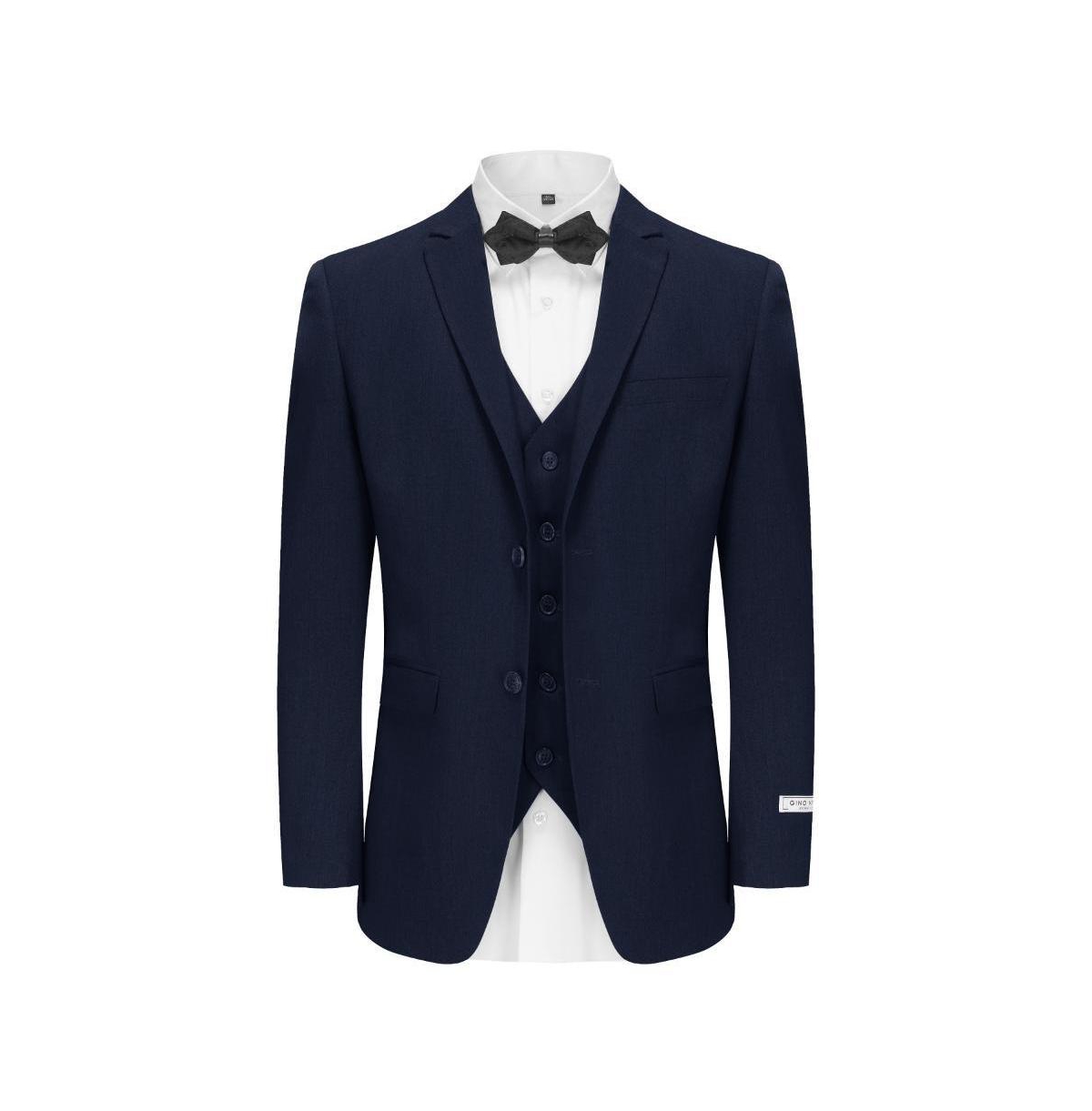 Click here for Gino Vitale Mens Skinny Fit 3-Piece Suit - Navy prices