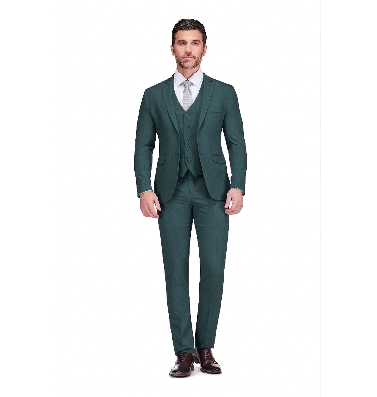 Click here for Gino Vitale Mens Skinny Fit 3-Piece Suit - Hunter... prices