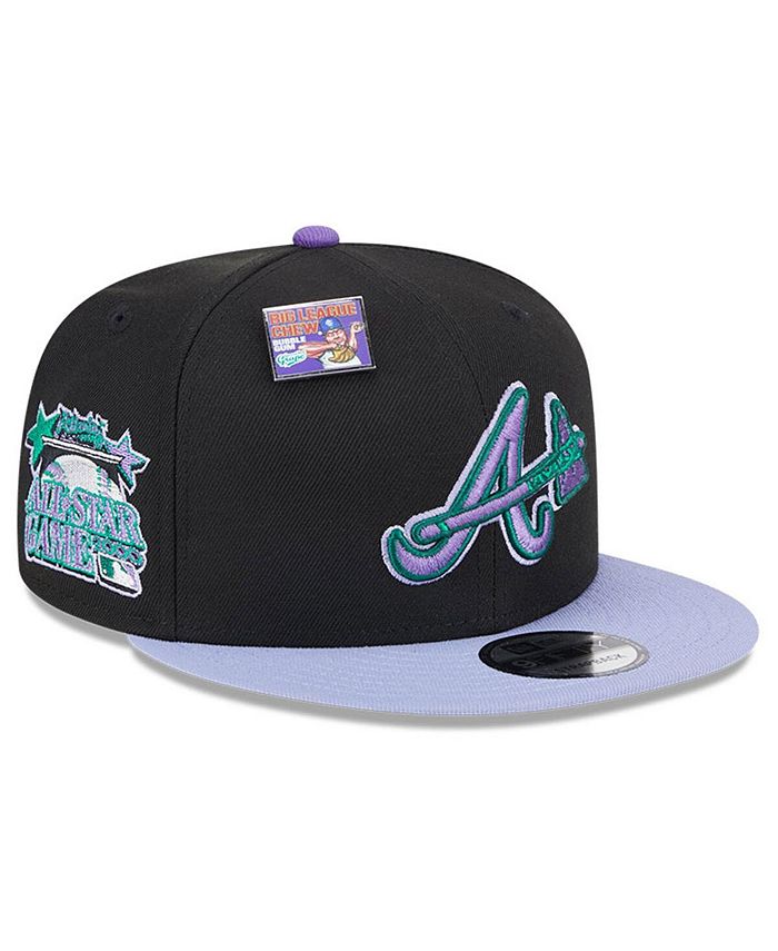 New Era Men's Black/Purple Atlanta Braves Grape Big League Chew Flavor ...