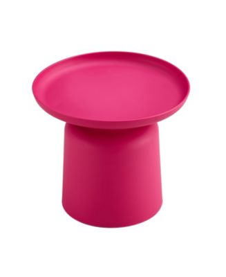 Simplie Fun Magenta Fashion Stylish And Versatile Plastic Round Side ...
