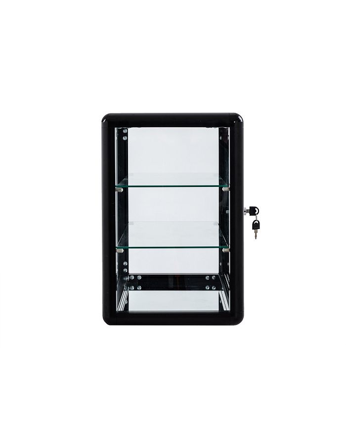 Simplie Fun Sliding Glass Door Showcase with Lock - Macy's