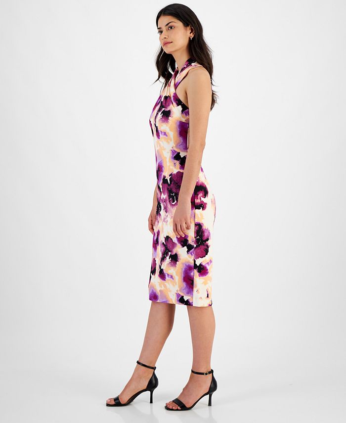 RACHEL Rachel Roy Harland Floral-Print Midi Dress - Macy's