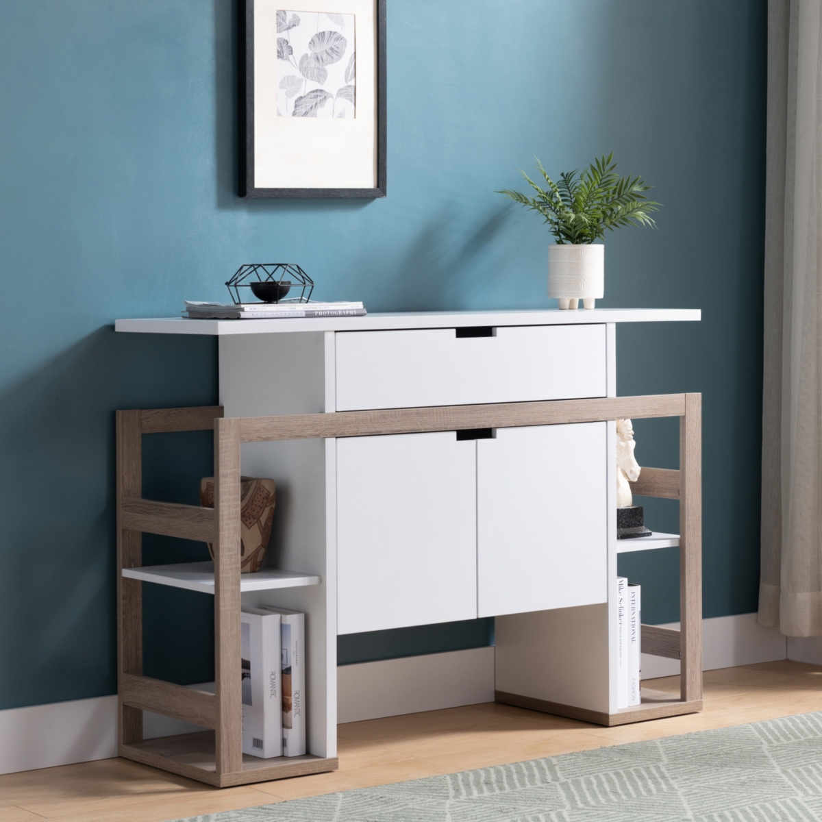 Click here for Simplie Fun Buffet White Dark Taupe - White prices