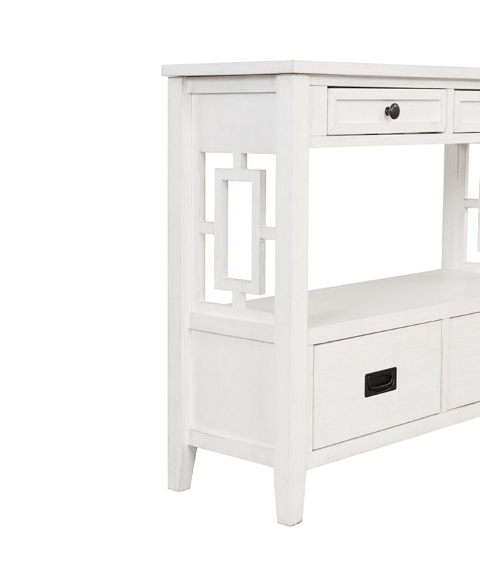 Simplie Fun 36" Farmhouse Pine Wood Console Table Entry Sofa Table With ...