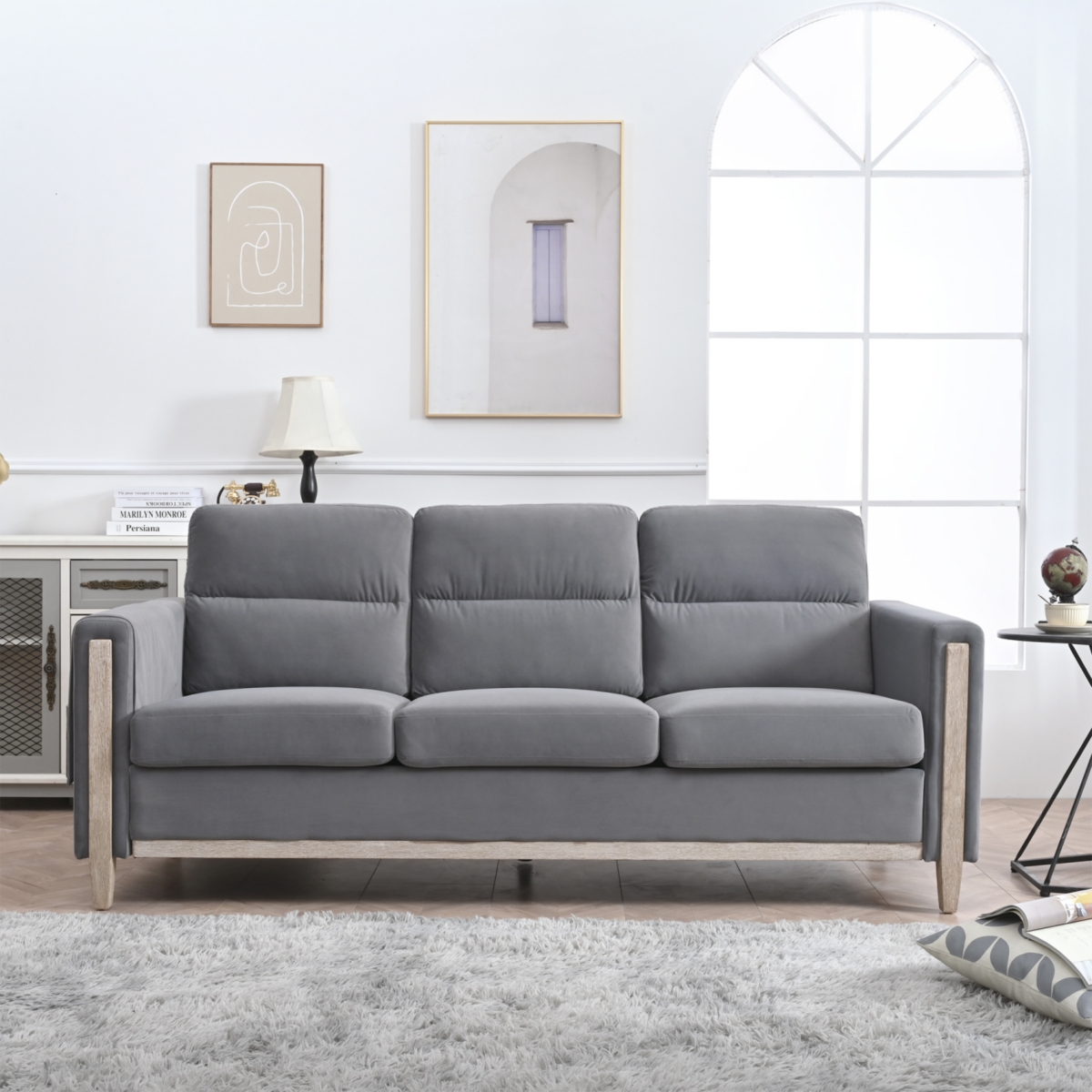 Click here for Streamdale Furniture Durable Three-Seater Sofa wit... prices